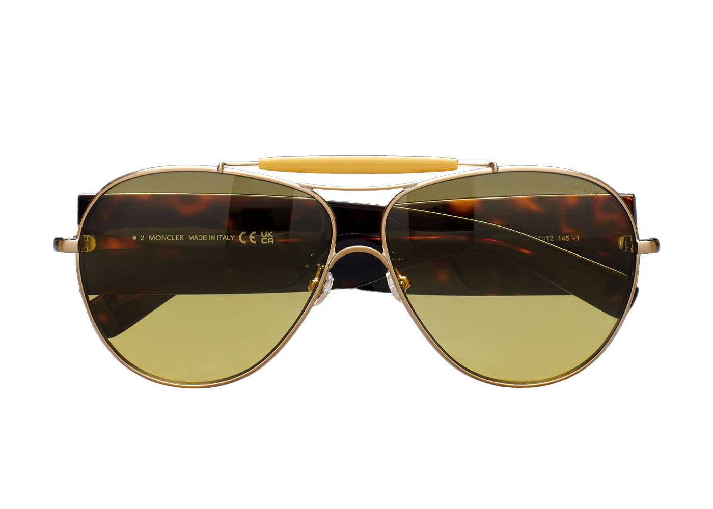 Metal Sunglasses Shiny Brass/Shiny Mustard Yellow