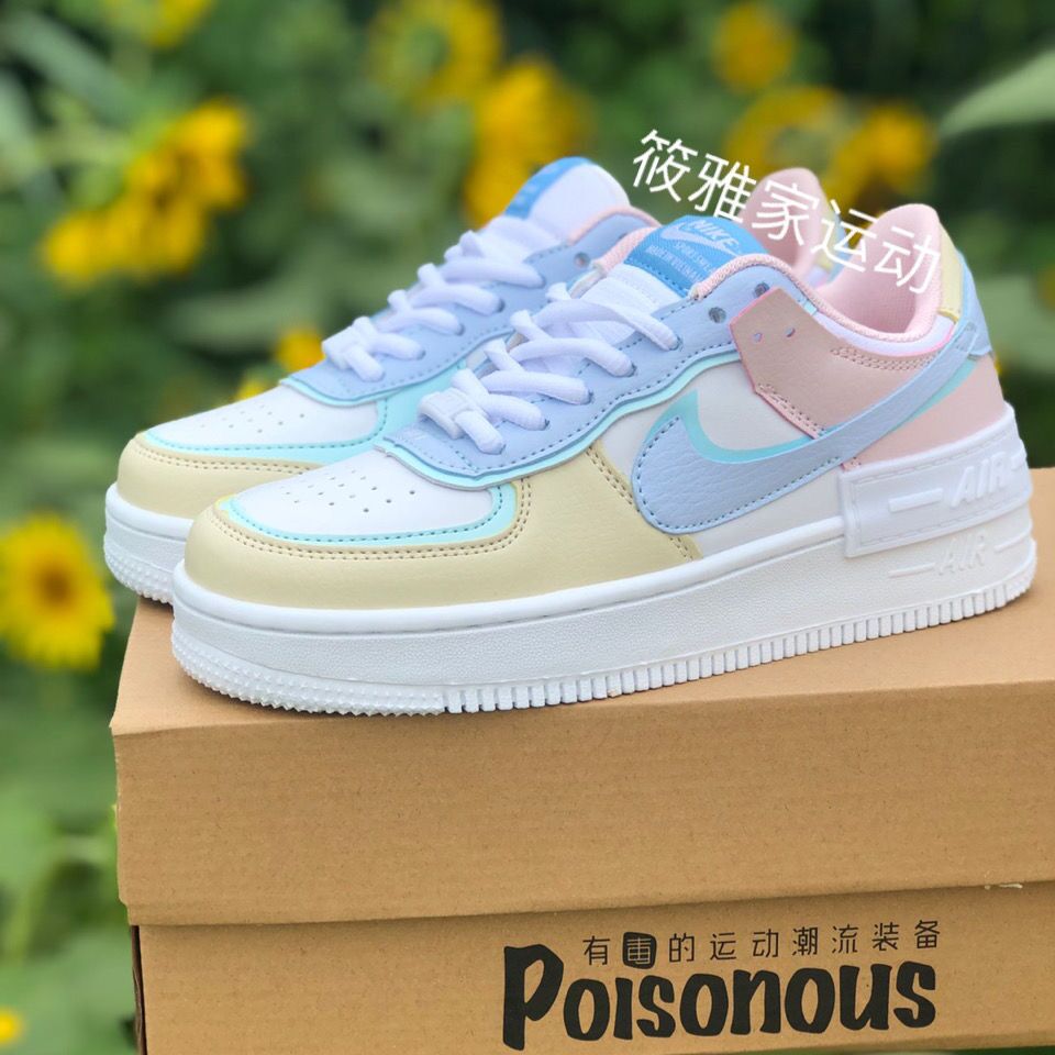 Air Force 1 Shadow AF1 Macaron Deconstruction Function Splice Goddess shoes