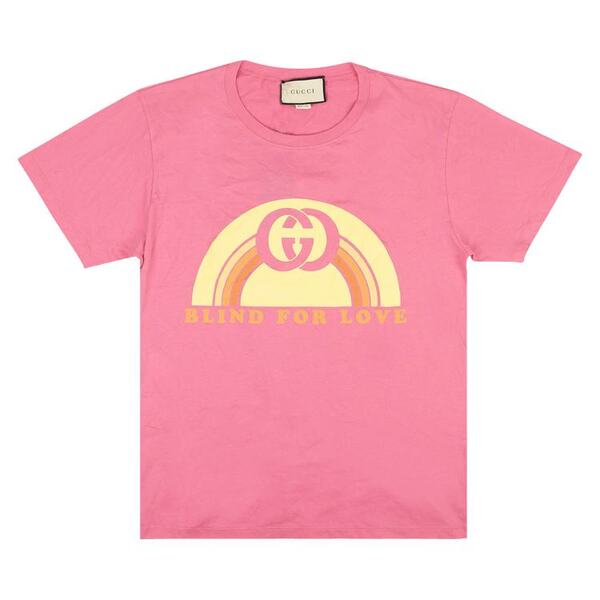 Interlocking G Logo Blind For Love T-Shirt 'Pink' - iOffer
