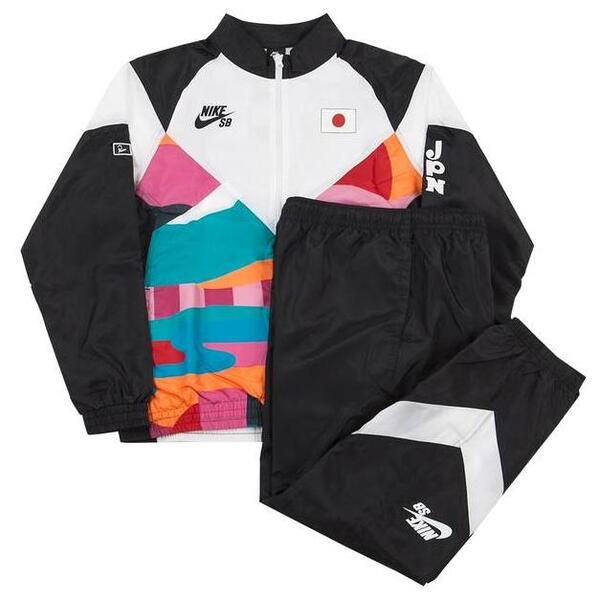 SB Japan Federation Kit Skate Tracksuit Black/White