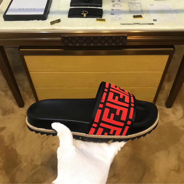 Multicolor Rubber Slides(Red)