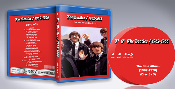 The Beatles - The Red Album (1962-1966) - 3 Blu-ray Set